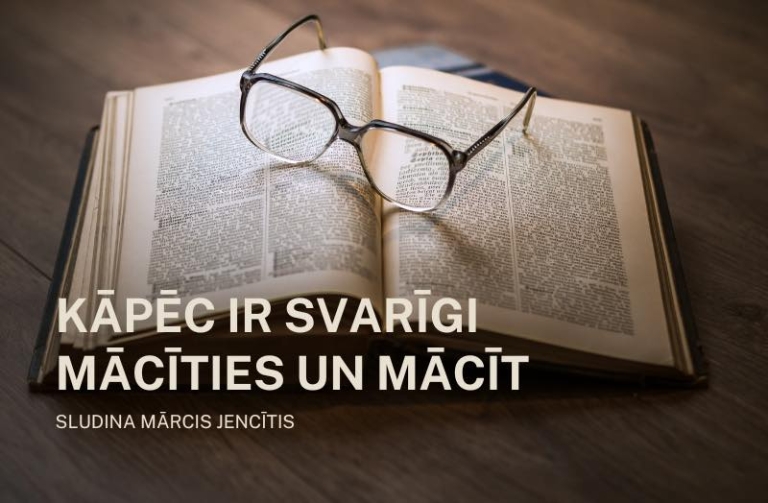 Kāpēc ir svarīgi mācīties un mācīt? - Kristus Pasaulei